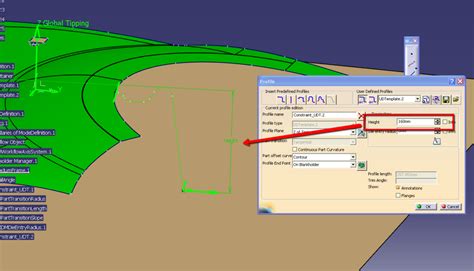 How To Define Height Of Constraint Udt Profile With Respect To The Blankholder Myesi