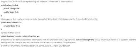 Solved Suppose That The Node Class Representing The Nodes Of