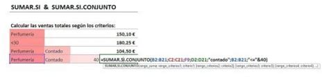 Sumar Si Y Sumar Si Conjunto En Excel Saber Programas