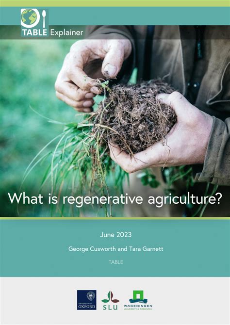 Pdf What Is Regenerative Agriculture Table Explainer 2023