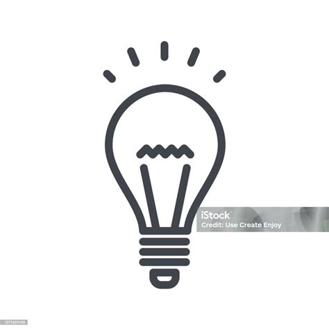 투명 한 배경에 격리 된 벡터 전구 선 아이콘입니다 빛 전도 개선에 대한 스톡 벡터 아트 및 기타 이미지 개선 벡터 선 아이콘 Istock