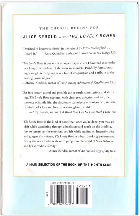 The Lovely Bones Book Quotes The Lovely Bones By Alice Sebold Plot