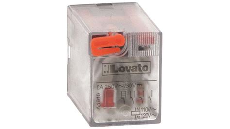 Hr602ca110 Lovato Plug In Non Latching Relay 110v Ac Coil 7a Switching Current Dpdt Rs