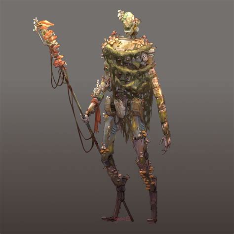 Warforged Druid By Gheistropod On Deviantart Druid Dungeons And