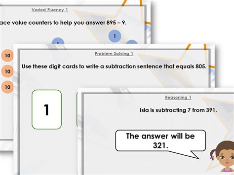 Year 3 Maths Subtract 1 Digit From 3 Digits Lesson Autumn Block 2 By Classroom Secrets