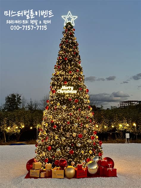 크리스마스장식 크리스마스 트리 렌탈 5미터 야외트리