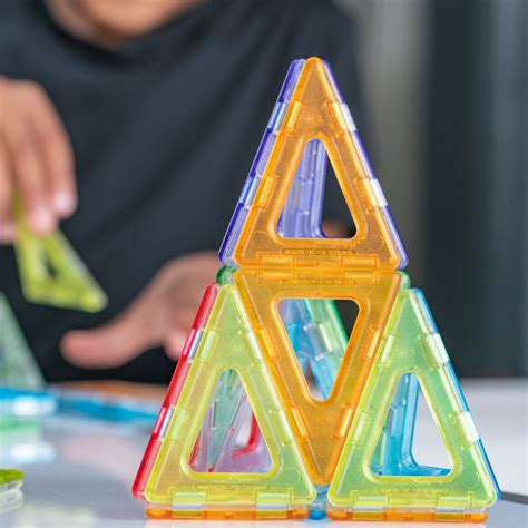 Translucent Magnetic Polydron Shapes Set Translucent Magnetic Polydron Shapes Set