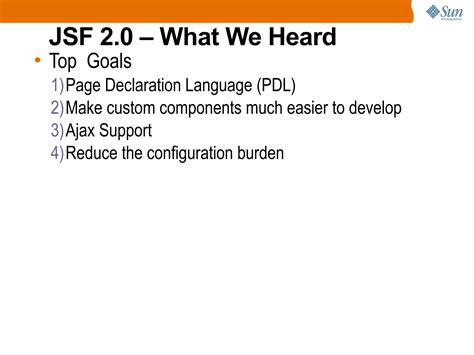 overview of jsf 2 0 ppt