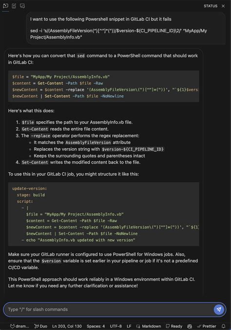 Sed In Windows Runner Powershell Gitlab Cicd Gitlab Forum