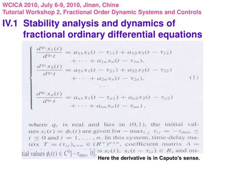 Ppt Several Problems In Fractional Ordinary Differential Equations Powerpoint Presentation