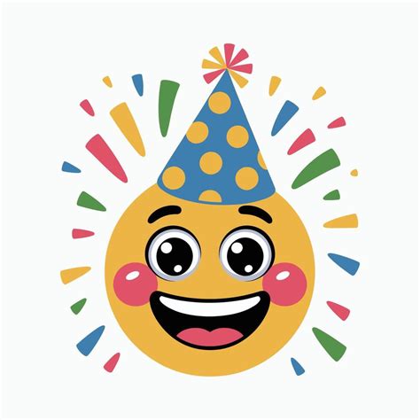 Smiley Face Emoji Celebration