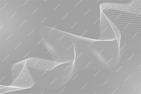 Premium Vector Line Wave Abstract Background
