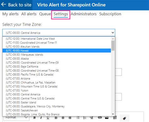 Alerts And Reminders By Virto App Administration Virtosoftware Guides And Docs