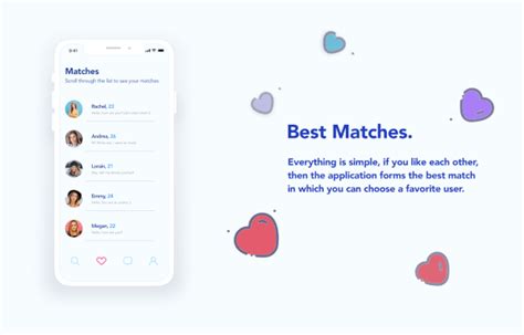 Dating App UI Mobile Design Animation Behance