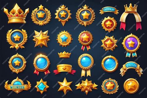 3d Ui Game Asset Set Vector Button Gui Interface Design Elements Mobile Video App Icon Premium