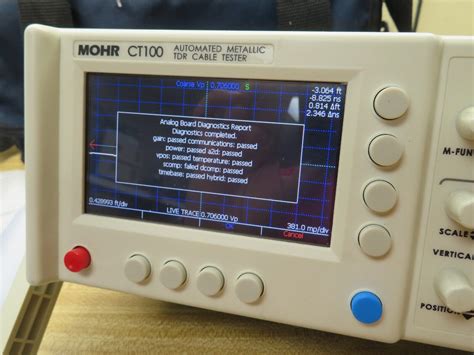 Mohr Ct100 Series High Resolution Tdr Cable Testers Pb92 Bullseye Calibration