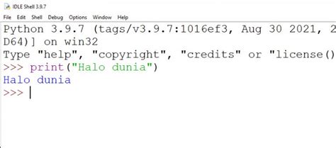 Contoh Program Input Output Pada Python