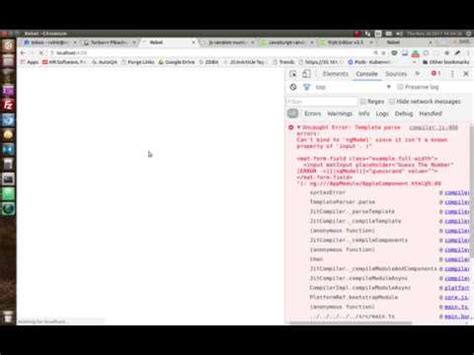 Angular Fix For Cant Bind To Ngmodel Error Youtube