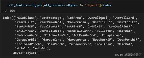 Numericfeatures Allfeaturesdtypes Allfeaturesdtypes ‘object