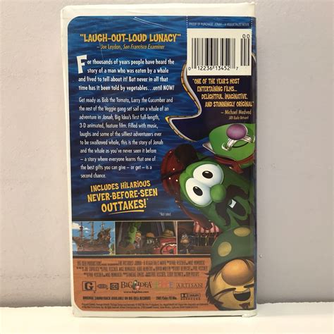 Jonah A Veggietales Movie Vhs Video Tape Christian Ubuy India