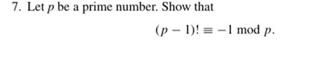 Solved Let P Be A Prime Number Show That Chegg