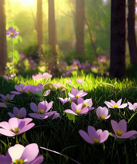 Flores Primavera Prado Da Floresta Imagens Grátis No Pixabay