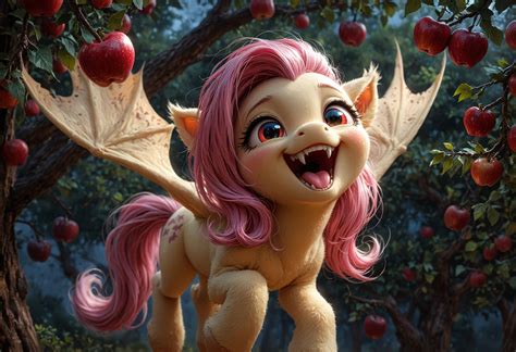 Flutterbat Apple Thief By Sajrep On Deviantart
