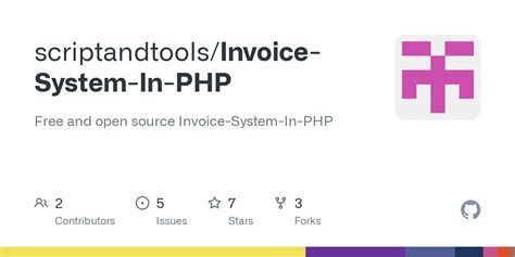 Github Scriptandtoolsinvoice System In Php Free And Open Source