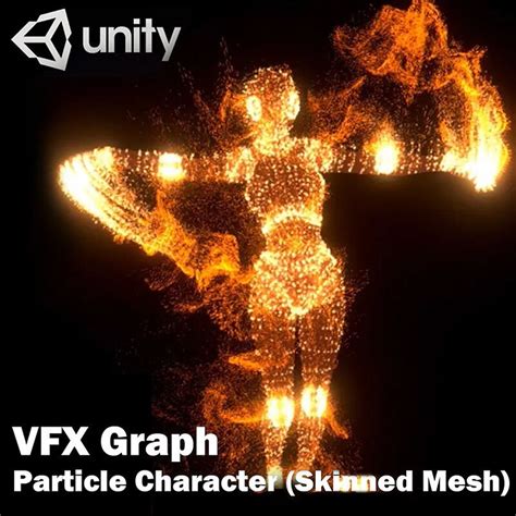 unity vfx graph：particle character skinned mesh ericwang unity vfx