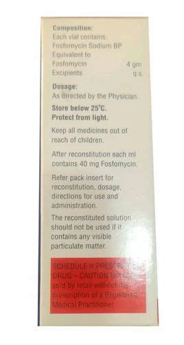 Fonyl Fosfomycin Sodium Injection At Rs 1000 Piece Fosfomycin Injection In Lucknow Id