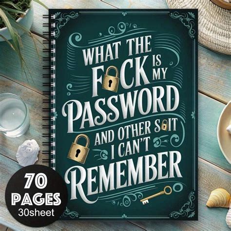 Fun Spiral Password Notebook Suitable For Internet And Computer Login Record Website User