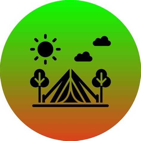 캠핑 아이콘 프리미엄 벡터