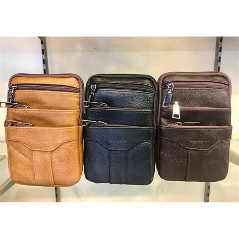 🔥กระเป๋าใส่โทรศัพท์ กระเป๋าใส่มือถือ แบบคาดเอว มีสายสะพาย หนังแท้ รุ่นf5 ใช้ได้ทั้งผู้หญิงผู้ชาย