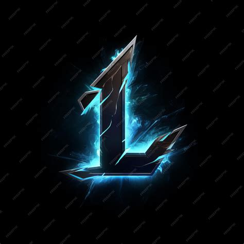 Premium Photo Luminous L A Futuristic Logo For Young Gamers