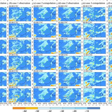 Comparison Of Cloud‐top Temperature From Extrapolate Imagery A C E Download Scientific