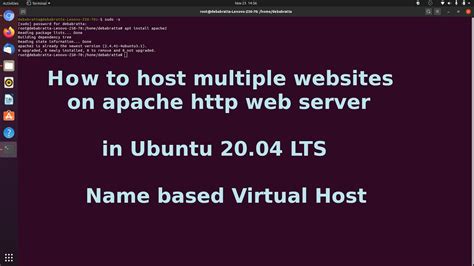 How To Host Multiple Website On Apache Server On Ubuntu