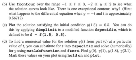 Solved Consider The Differential Equation Dtdy Y Eytet Chegg Com
