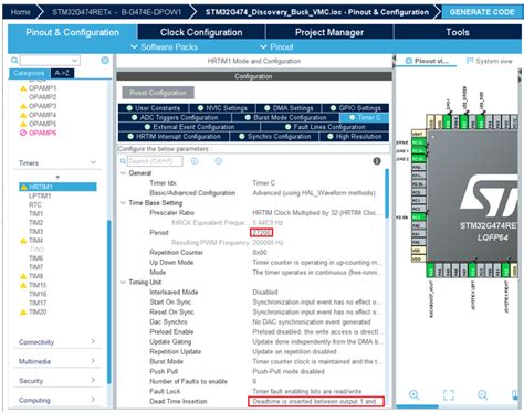 Stm32cubemx Configuration For Voltage Mode Control Matlab And Simulink