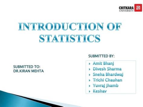 Introduction To Statistics Ppt