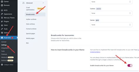 How To Add Breadcrumbs Mercury Theme