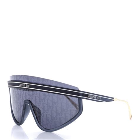 Christian Dior Oblique Mask Diorclub M2u Sunglasses Translucent Blue 1156702 Fashionphile