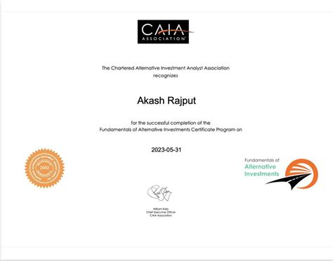 Akash Rajput On Linkedin Investments Alternativeinvestments Caia