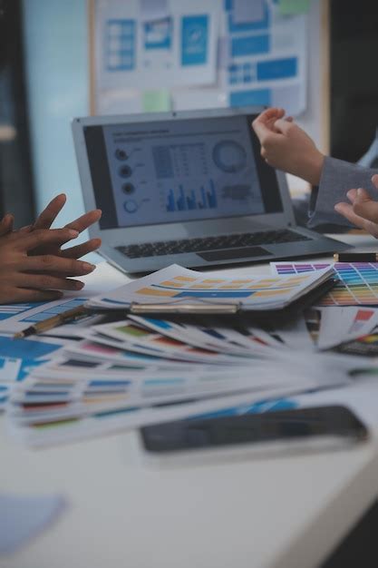 Premium Photo Close Up Ux Developer And Ui Designer Use Augmented Reality Brainstorming About