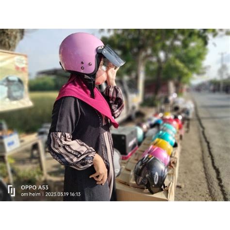 Jual Helm Bogo Classic Full Leher Helm Carloss Helm Cewek Helm Cowok Helm Klasik Shopee Indonesia