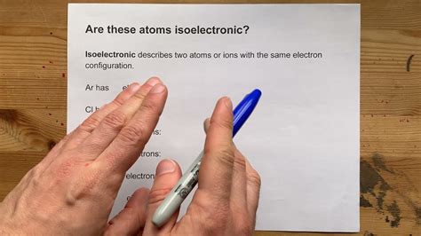 Are These Atoms Isoelectronic Example Youtube