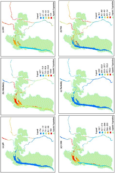 A Spatial Distribution Of PH Alkalinity Do CoD Turbidity And TSS