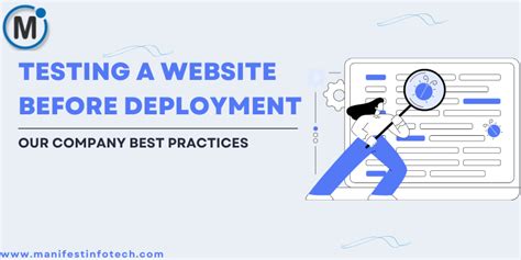 Testing A Website Before Deployment Manifest Infotech