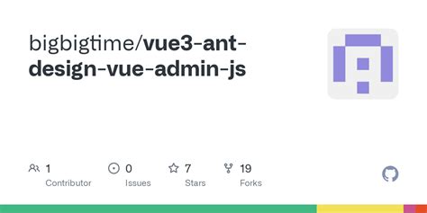 GitHub Bigbigtime Vue Ant Design Vue Admin Js