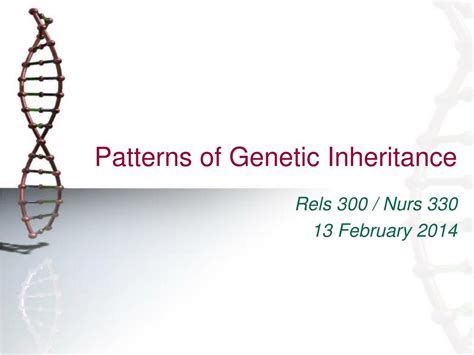 PPT Patterns Of Genetic Inheritance PowerPoint Presentation Free Download ID 2323631