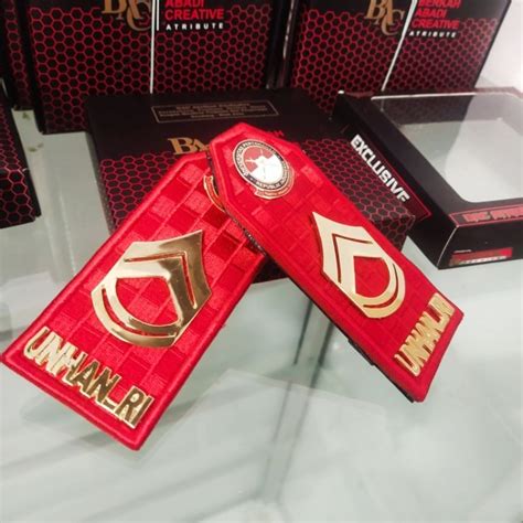Jual Chevron Unhan Pangkat Pdu Unhan Chevron 3 3 Kain Merah Pangkat Pdu Unhan Chevron 2 2 Kain